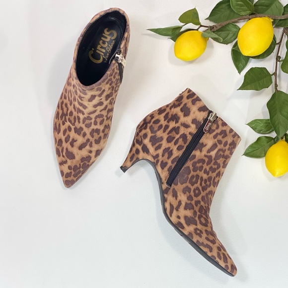 Circus by Sam Edelman | Shoes | Cheetah Leopard Print Kitten Heel Ankle ...